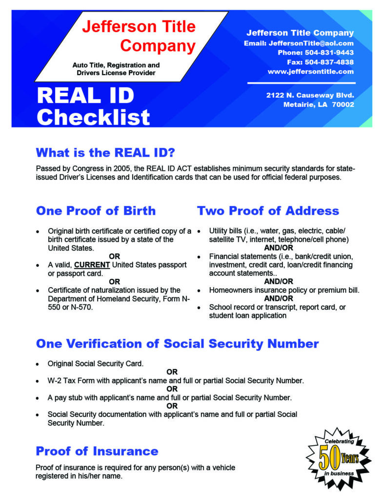 Real ID - Jeffersontitle